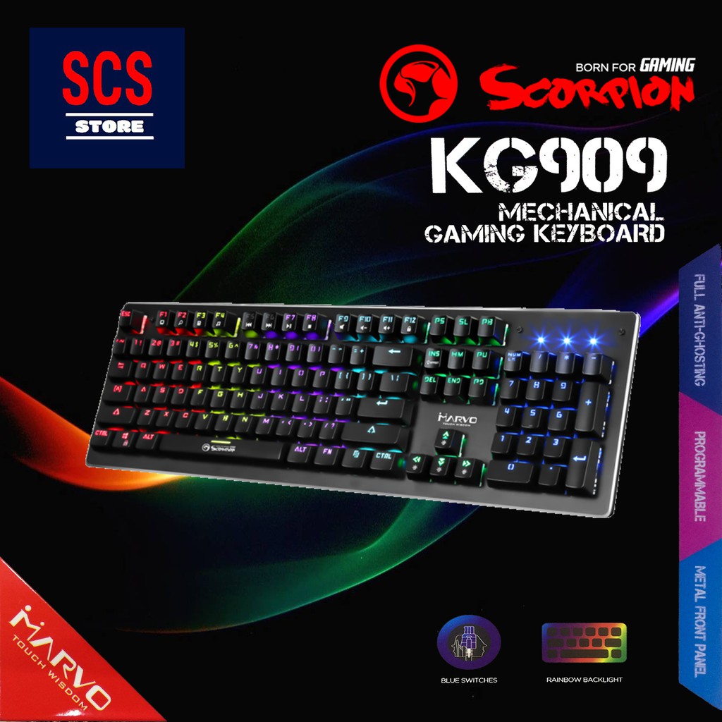 MARVO KG909 Scorpion MECHANICAL GAMING KEYBOARD | Shopee Malaysia