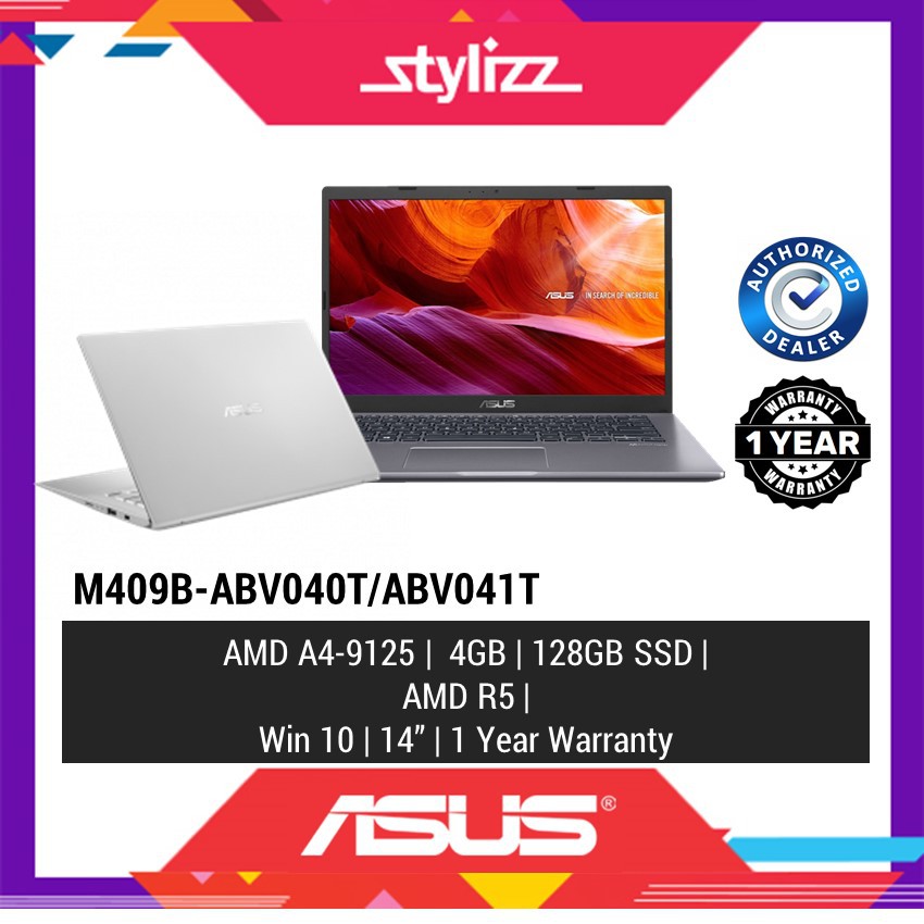 Asus Vivobook M409B-ABV040T / M409B-ABV041T 14" Laptop (AMD A4-9125 ...
