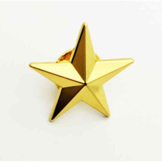 3D GOLD STAR COLLAR PIN | Shopee Malaysia