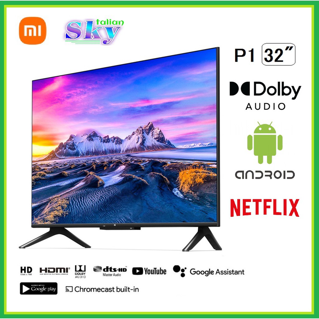 Mi Smart TV 32 Inch P1 LED TV - Television Wifi Google Netflix Youtube ...