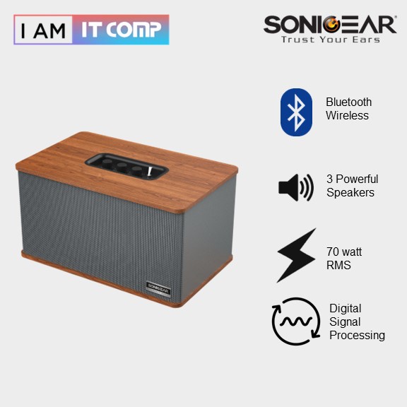 SonicGear STUDIOBOX-2HD True Wireless Bookshelve Home Speakers Speaker ...