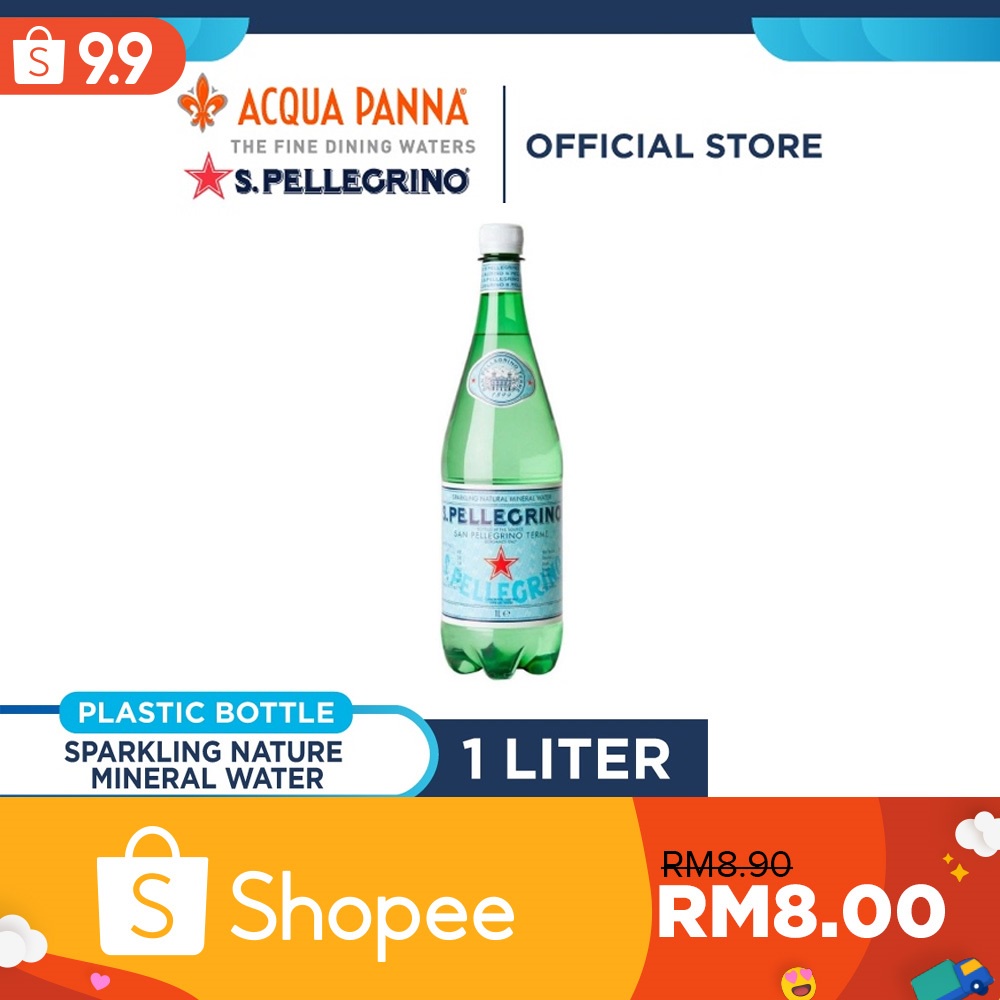 S.Pellegrino Sparkling Natural Mineral Water Plastic Bottle PET (1L) | Shopee Malaysia
