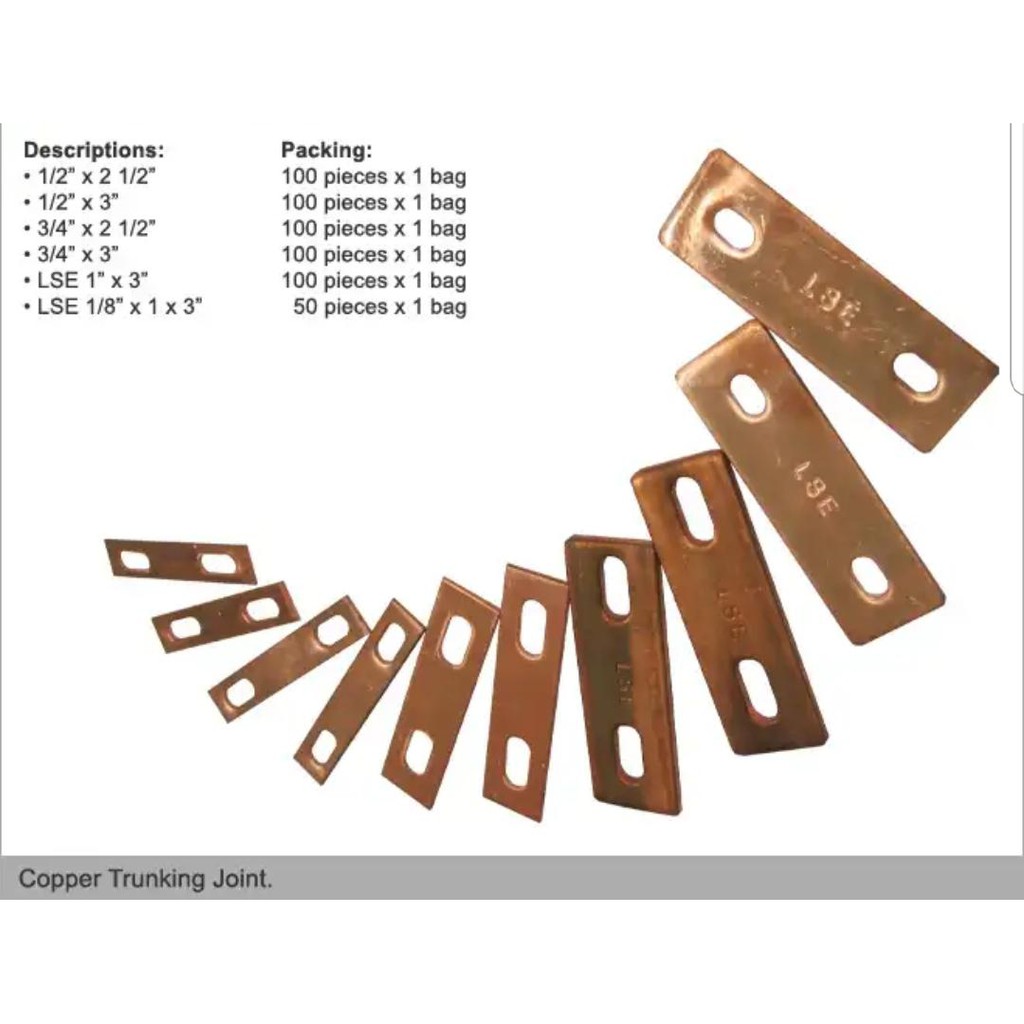 COPPER TRUNKING JOINT / COPPER EARTH LINK #ONESPARK | Shopee Malaysia