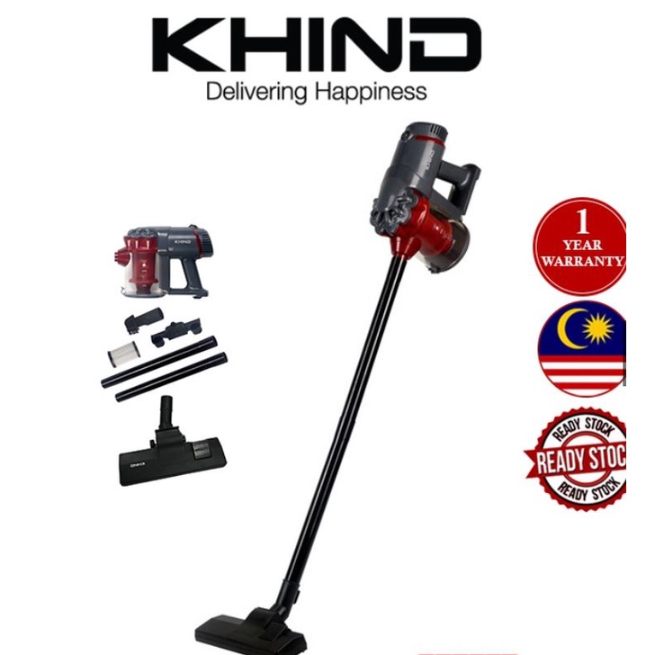 KHIND 600W Handheld Vacuum Cleaner VC66B Cyclonic System with HEPA ...