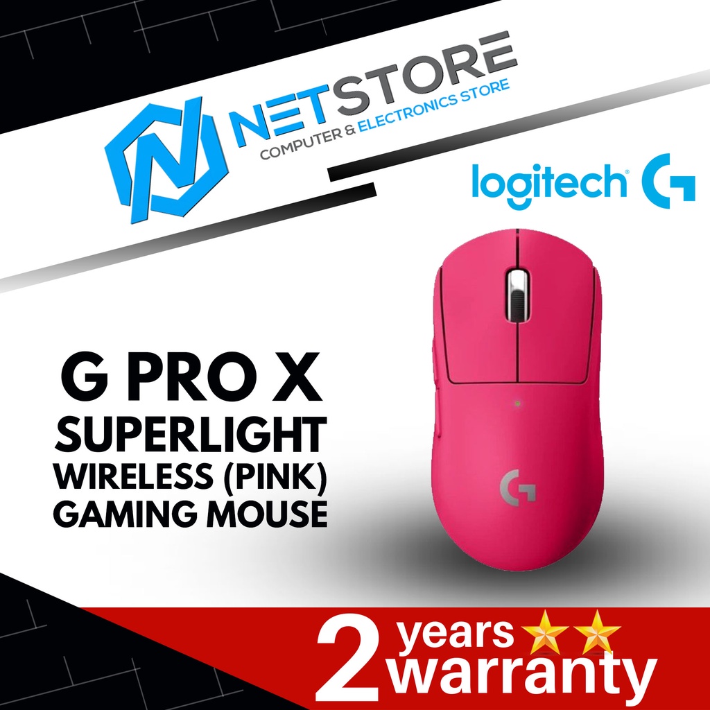 LOGITECH G PRO X SUPERLIGHT WIRELESS (PINK) GAMING MOUSE - 910-005958 ...