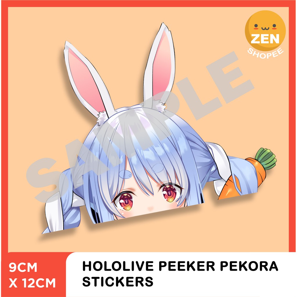 Hololive Pekora Peeker Sticker 9x12cm | Shopee Malaysia