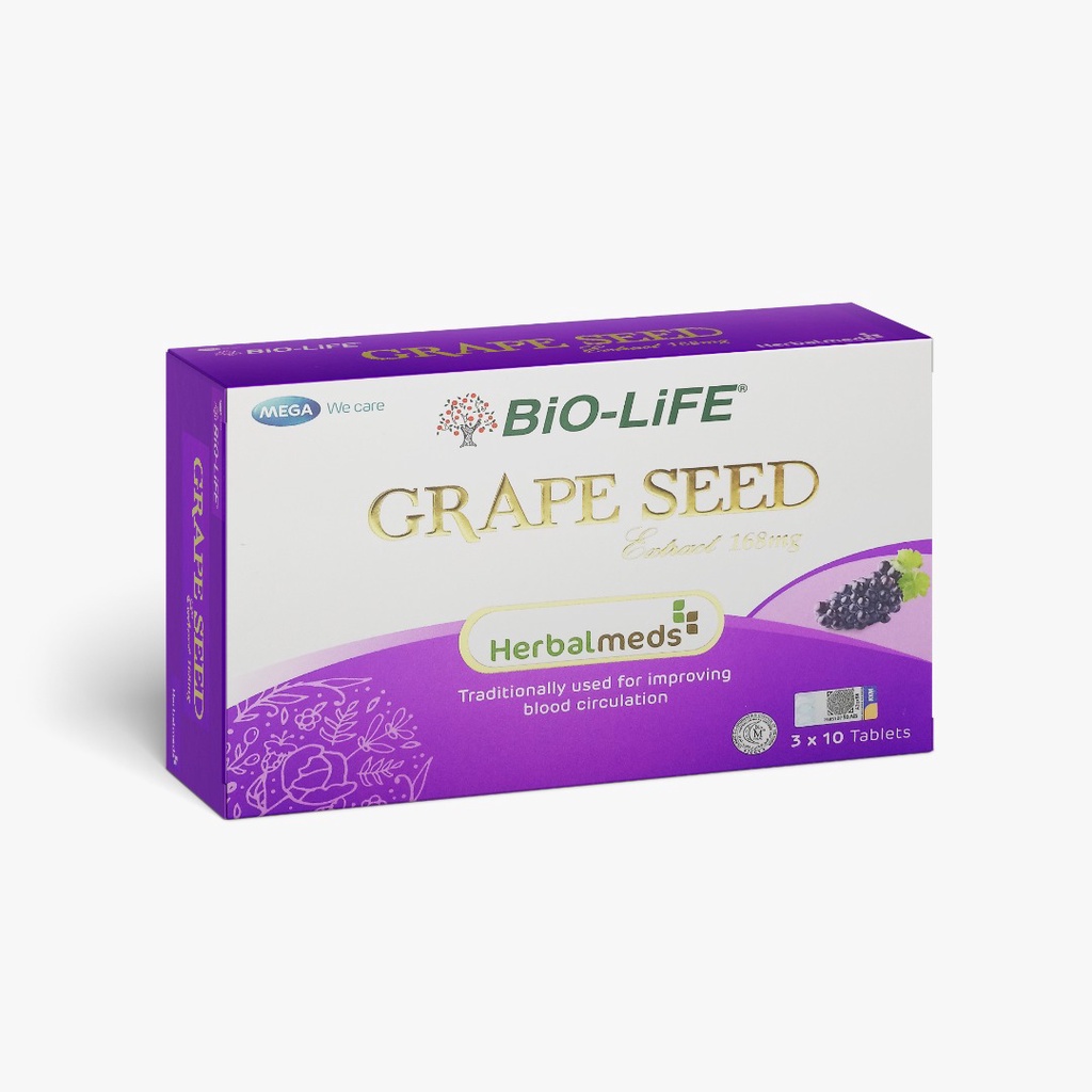 Bio-Life Herbalmeds Grape Seed Extract 168mg 30's | Shopee Malaysia