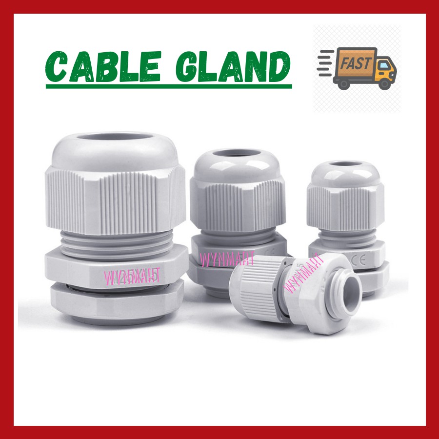 PVC CABLE GLAND PG-7 PG-9 PG-11 PG-13.5 / NYLON CABLE GLAND | Shopee Malaysia