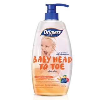 ORIGINAL DRYPERS 700ML Baby Toiletries Baby HEAD TO TOE Baby Bath ...