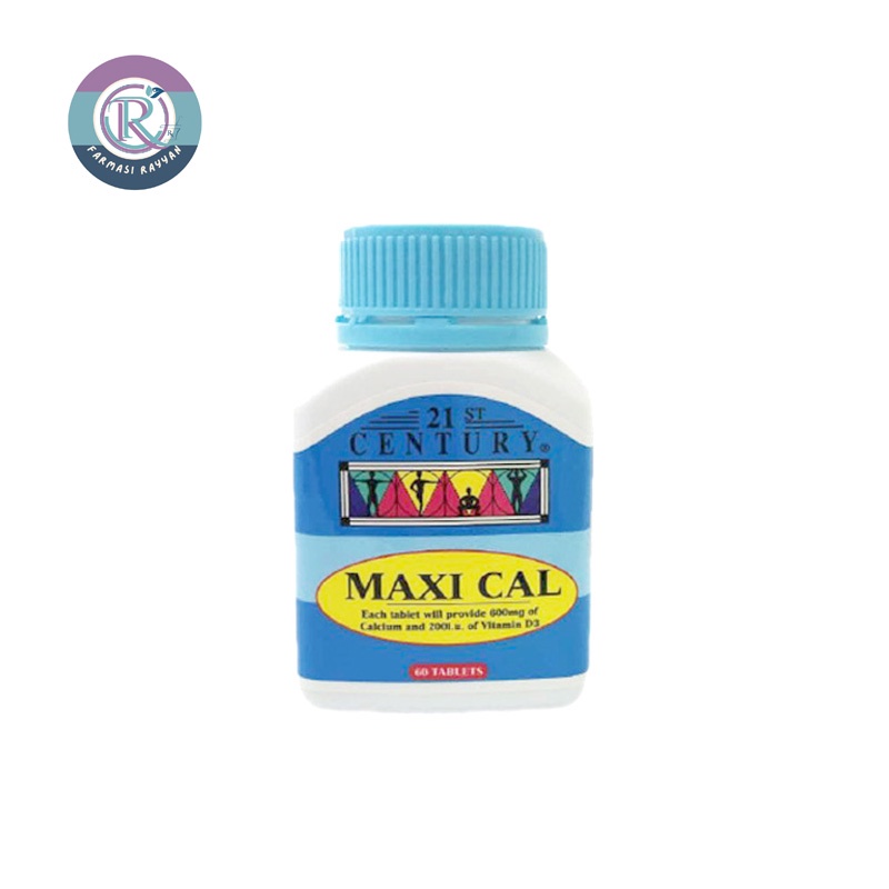 21st Century Maxi Cal (Calcium + Vitamin D3) Tablets | Shopee Malaysia