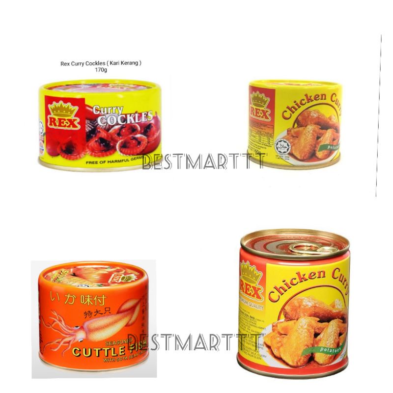 REX TIN KARI AYAM/KARI KERANG/CUTTLE FISH.160G-280g | Shopee Malaysia