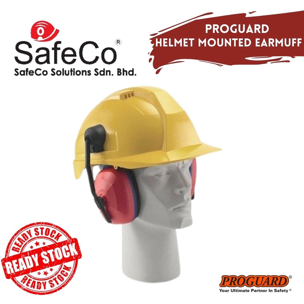 Proguard Helmet Mounted Earmuff 27dB with Box | Shopee Malaysia