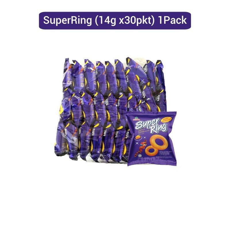 [READY STOCK]Super Ring - Cheese Snack 30's x 14g | Shopee Malaysia