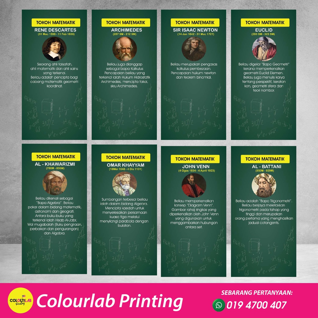Banner Tokoh Matematik | Shopee Malaysia