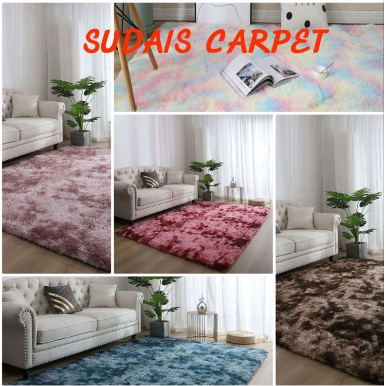 KARPET BULU Lembut Fulffy Carpet Soft shaggy Size M/L/XL/XXXL READY ...
