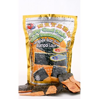 Crispy Cod Fish with Seaweed 60g / Kerepek Ikan Kod Rumpai Laut ...