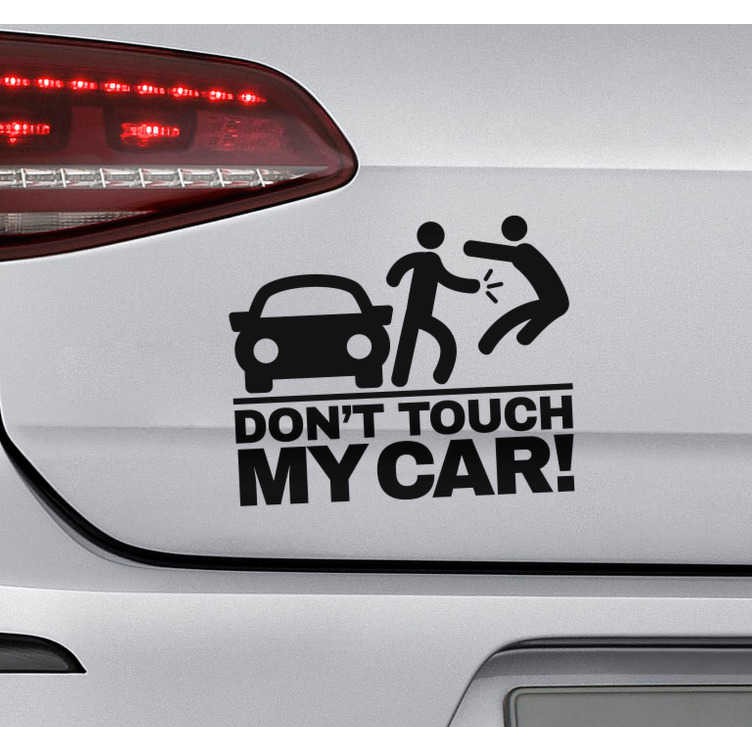 Car Sticker Dont Touch My Car Shopee Malaysia