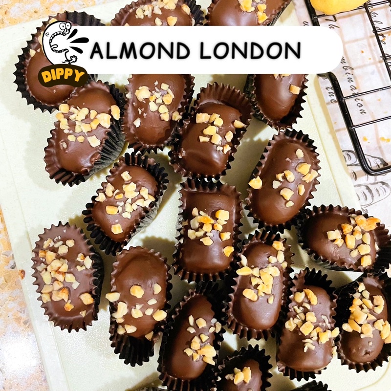 [KUIH RAYA] Almond London Viral Dippy Sedap Lazat +/-340g | Shopee Malaysia