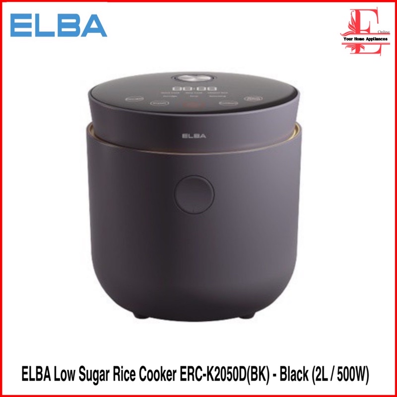 ELBA Low Sugar Rice Cooker ERC-K2050D(BK) | Shopee Malaysia