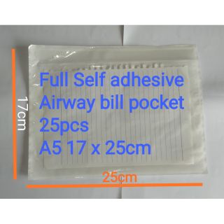 25pcs A5 size Full Self adhesive waybill pocket | Shopee Malaysia