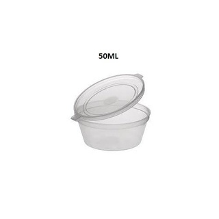 Plastic Sauce Container with Lid (TCC-025, TCC-050, TCC070, 4OZ) (50pcs-1 Packs) (Fast Delivery ...