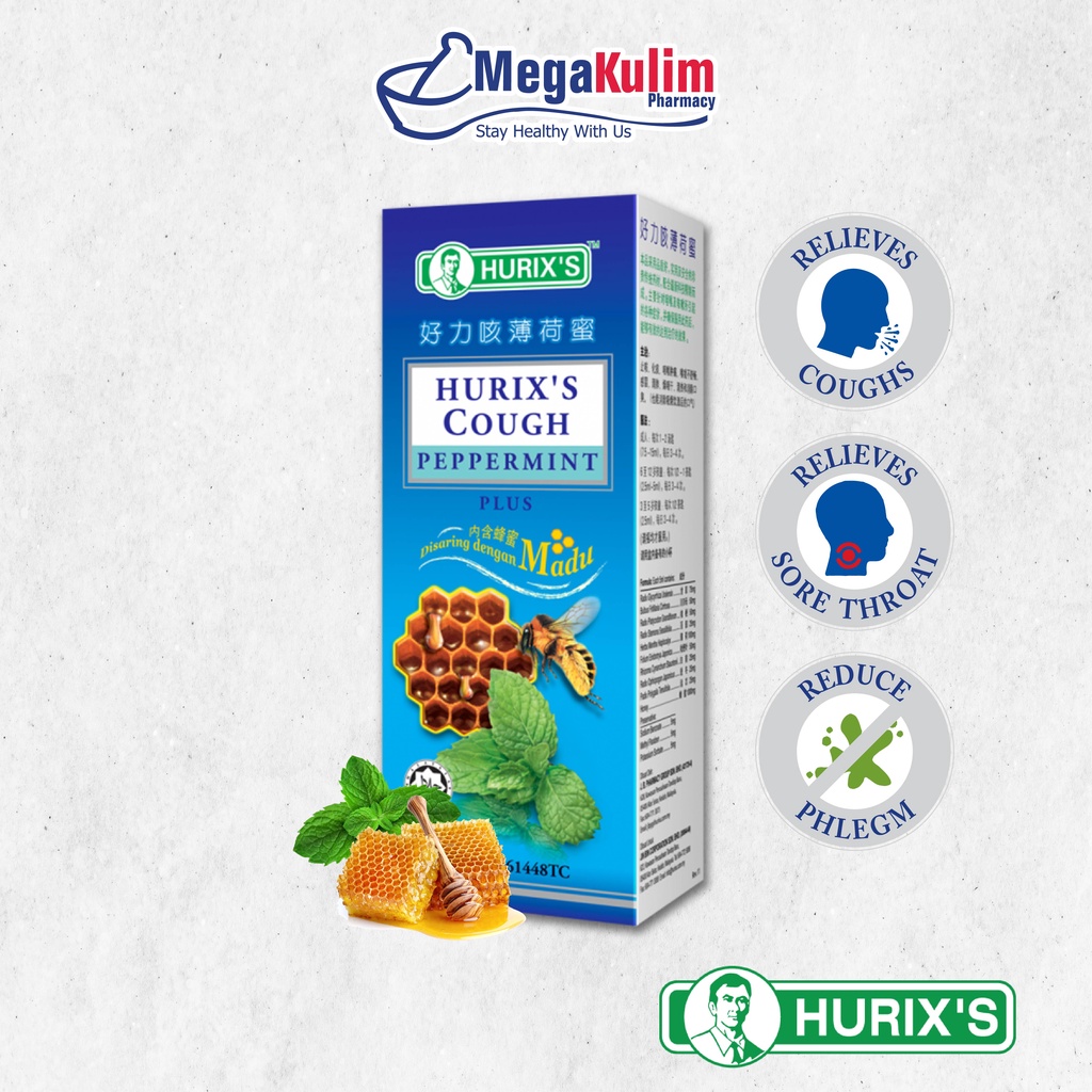 Hurix's Cough Peppermint Plus 60mL | Shopee Malaysia