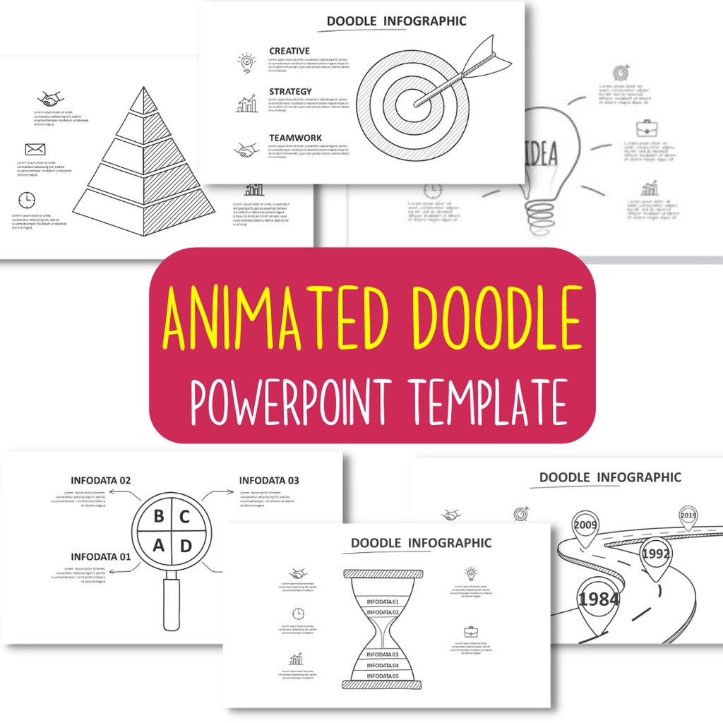 Fully Animated Doodle Animated Infographics PowerPoint Presentations ...