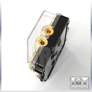 100A LED Fuse Box Audio Amplifier Car 1 to 2 Holder Speaker Sound Fius ...