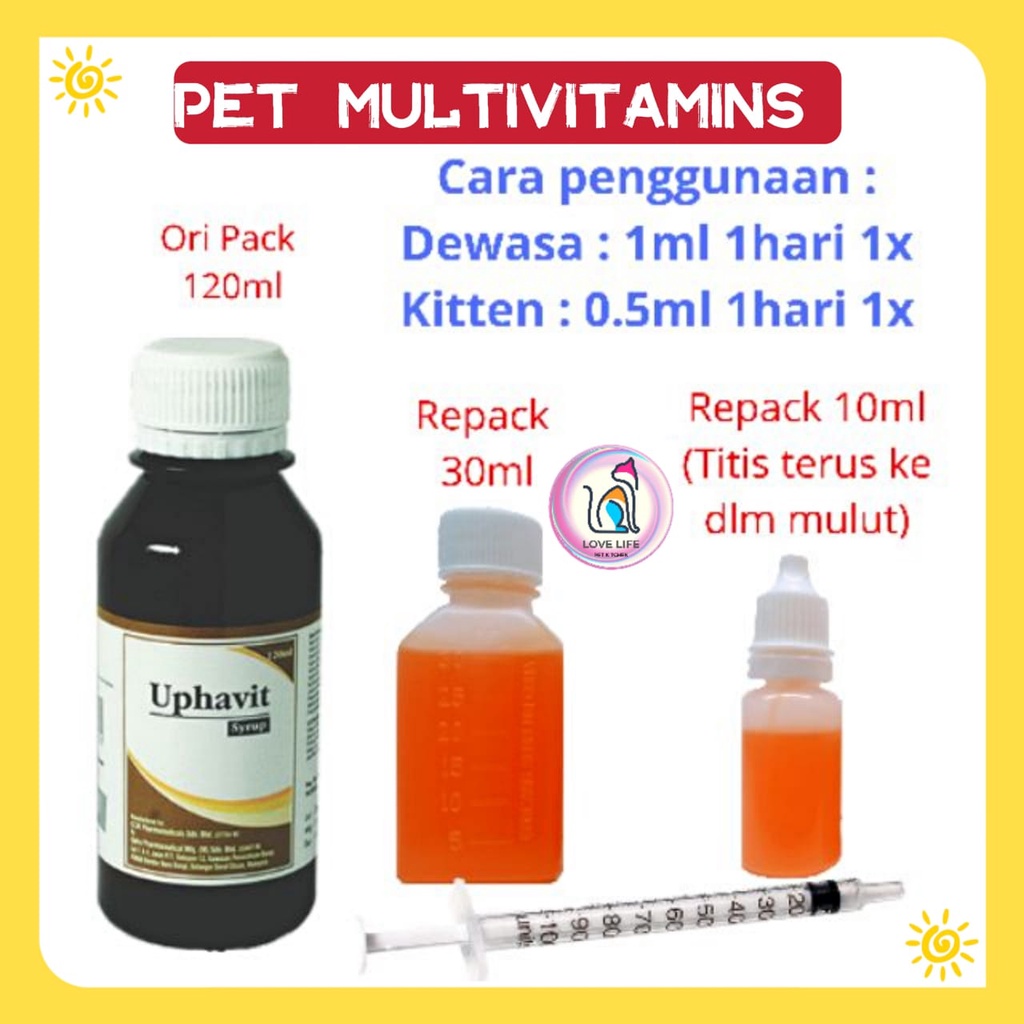 Pet Uphavit Syrup 30ML REPACK - Multivitamin Boleh Tambah Selera Makan ...