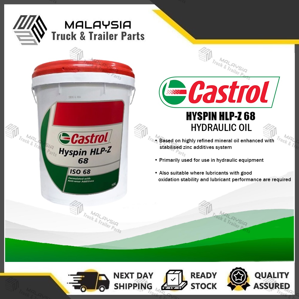 CASTROL HYSPIN HLP-Z ISO 68 HYDRAULIC FLUIDS 18L 18 LITER | Shopee Malaysia