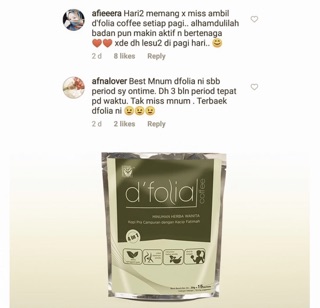 Sendayu Tinggi Dfolia Coffee @ Female | Shopee Malaysia