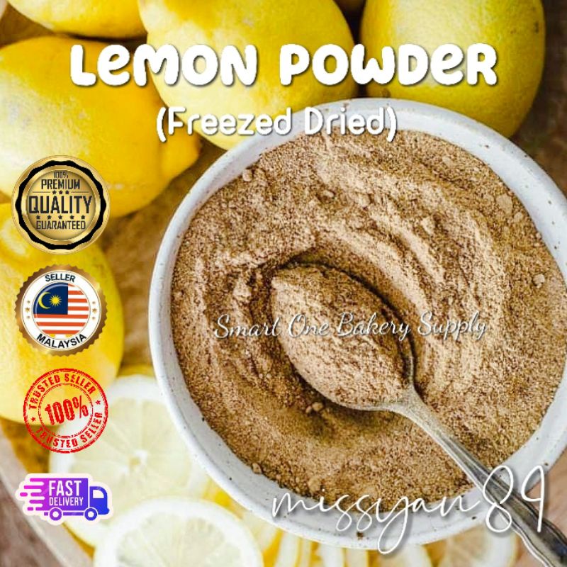 100% Freeze Dried Lemon Powder 冻干柠檬粉 Serbuk Lemon Juice Tulen Lime ...