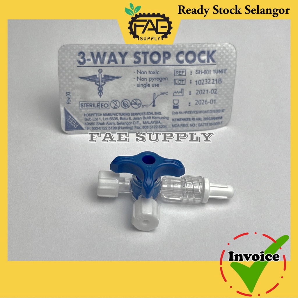syringe 3 Way Stopcock lock BLUE RED WHITE Rotating luer lock IV line | Shopee Malaysia