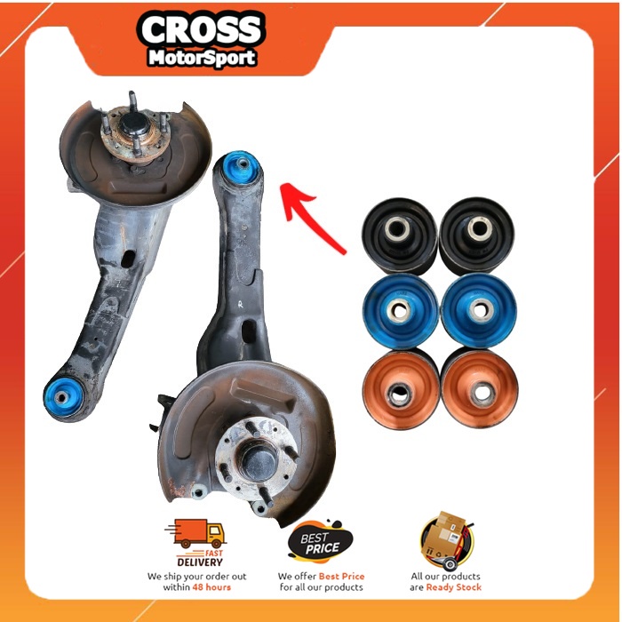 (FULL RUBBER / SILICONE) MARS REAR TRAILING ARM BUSH - WIRA GEN2 ...