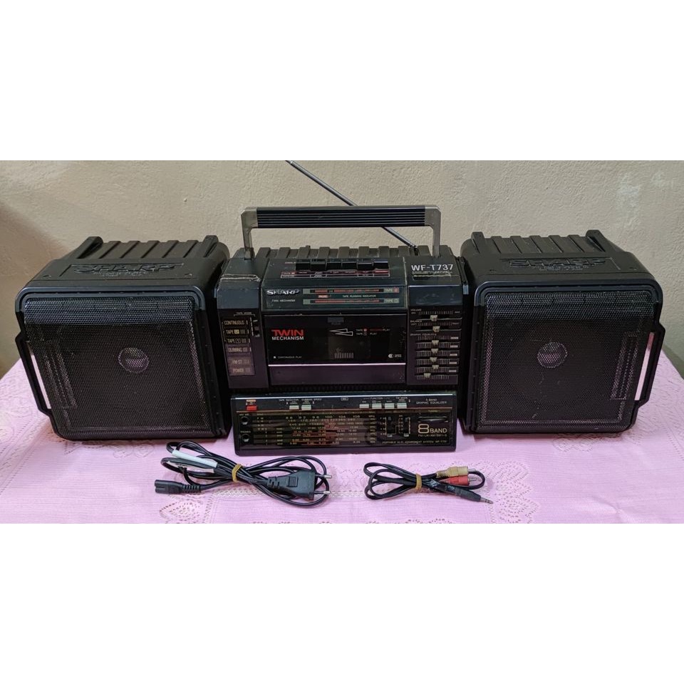 80th Anniversary Collection Limited Edition Sharp WF-T737 Radio Tape Speaker | Shopee Malaysia