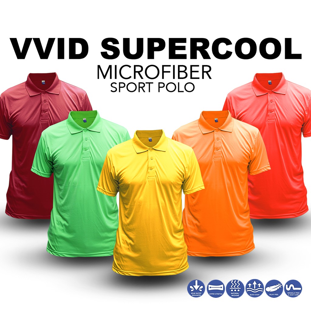 Men's Silky Smooth 100% Microfiber Interlock Collar Button Short Sleeve ...