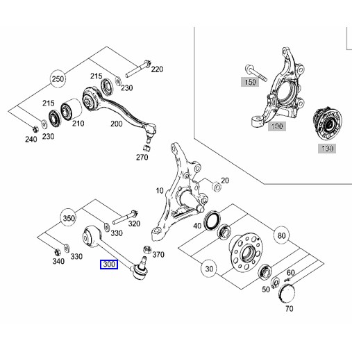 FRONT LOWER ARM (PASSENGER SIDE) FOR MERCEDES BENZ C-CLASS W204 ...