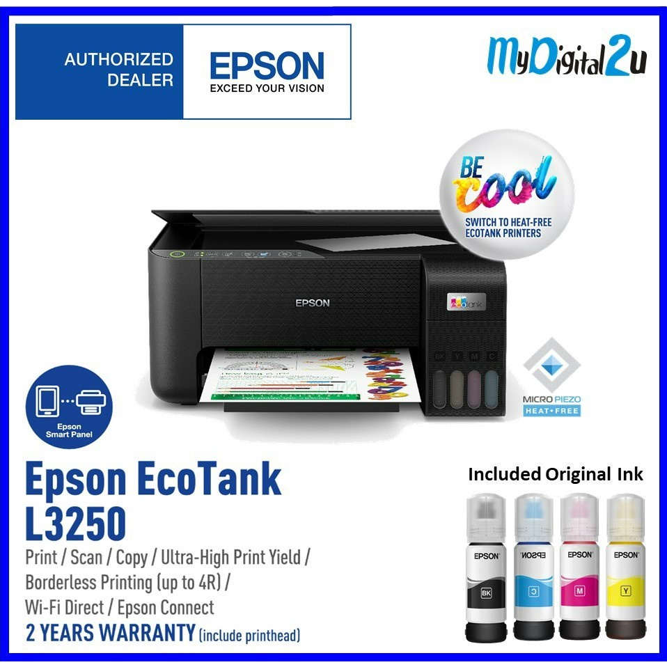 Epson EcoTank L3250 / L3256 **NEW** WiFi All-In-One Ink Tank Printer | Shopee Malaysia