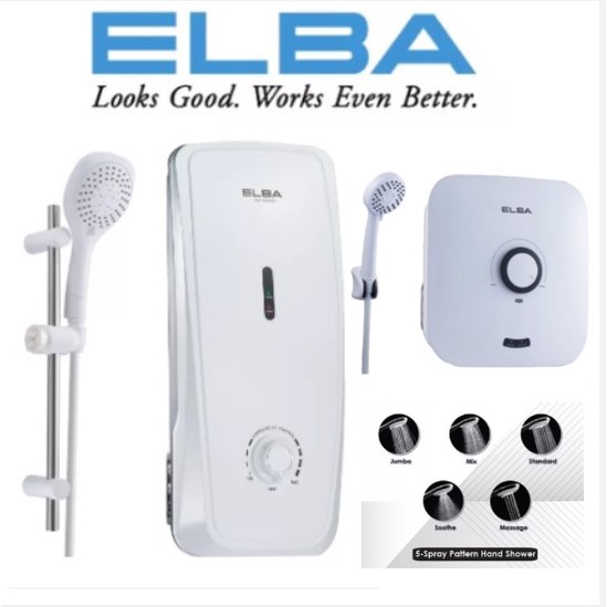 Elba Instant Water Heater | Snow White | ATTIVO Series | With AC ...