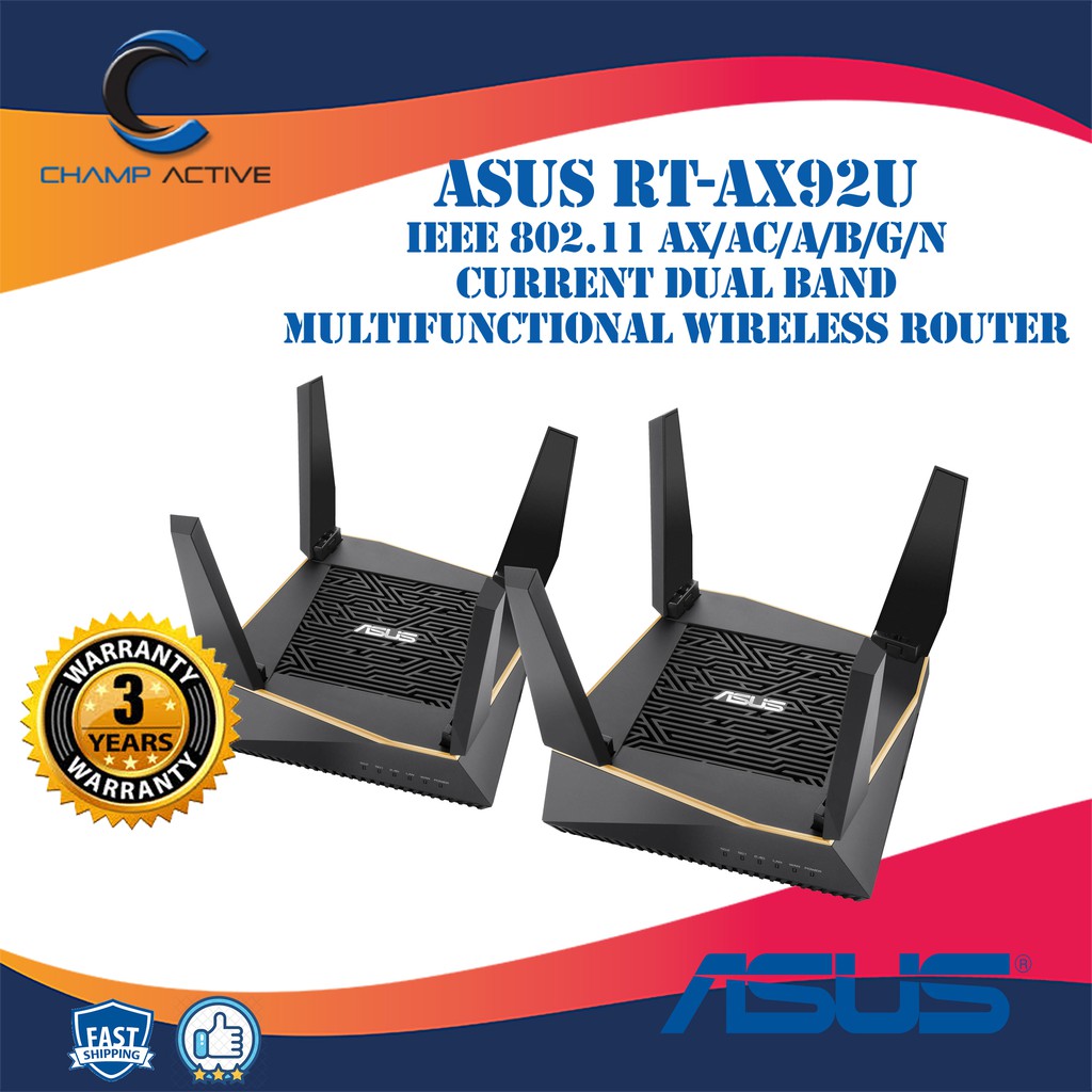 ASUS RT-AX92U Gaming Router | Shopee Malaysia