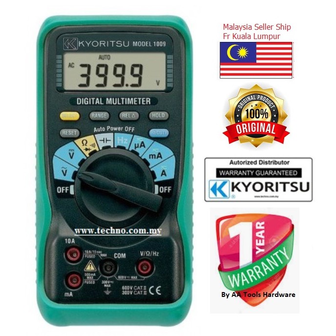 Kyoritsu 1009 Digital Multimeter (NEW & ORI KYORITSU) | Shopee Malaysia