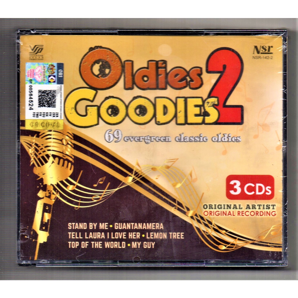 Oldies Goodies 2 - 69 Evergreen Classic Oldies ( 3 CD ) Original Artist ...