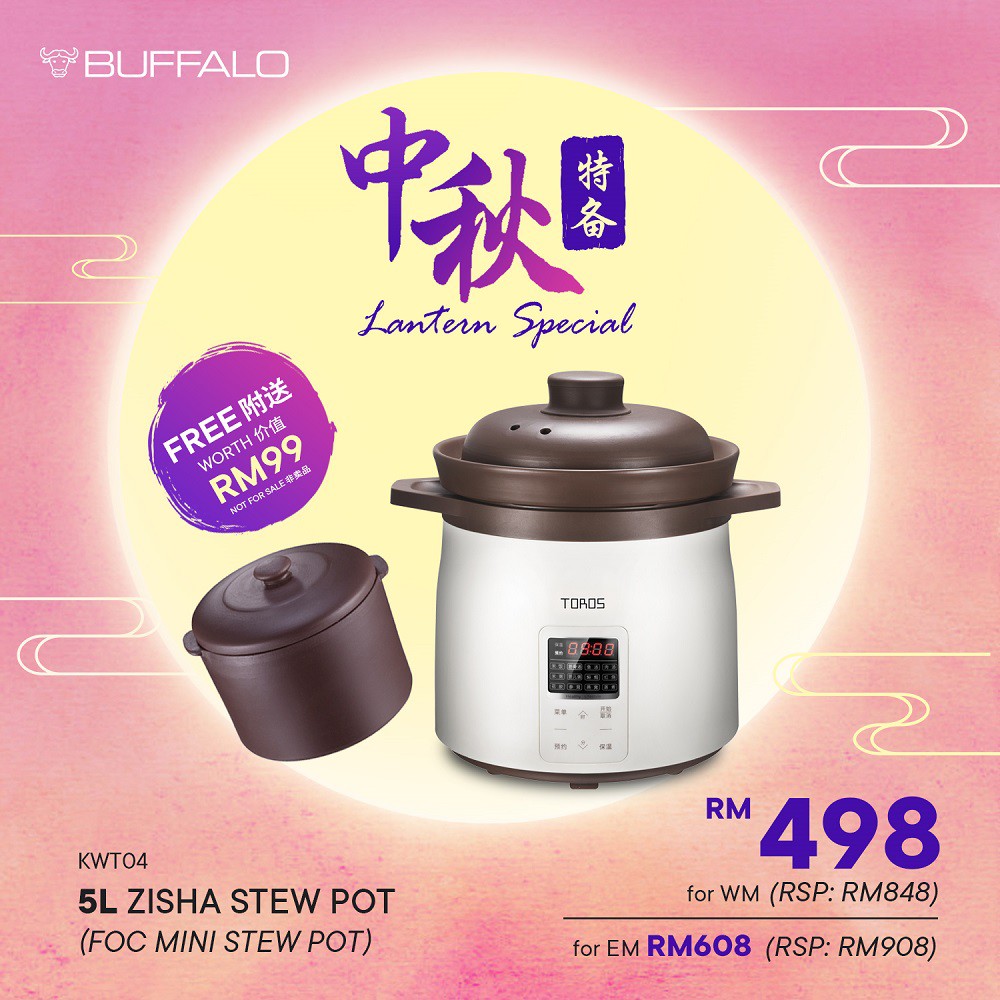 [Original] Buffalo Toros Zisha 5L Stew Pot KWT04 | Shopee Malaysia