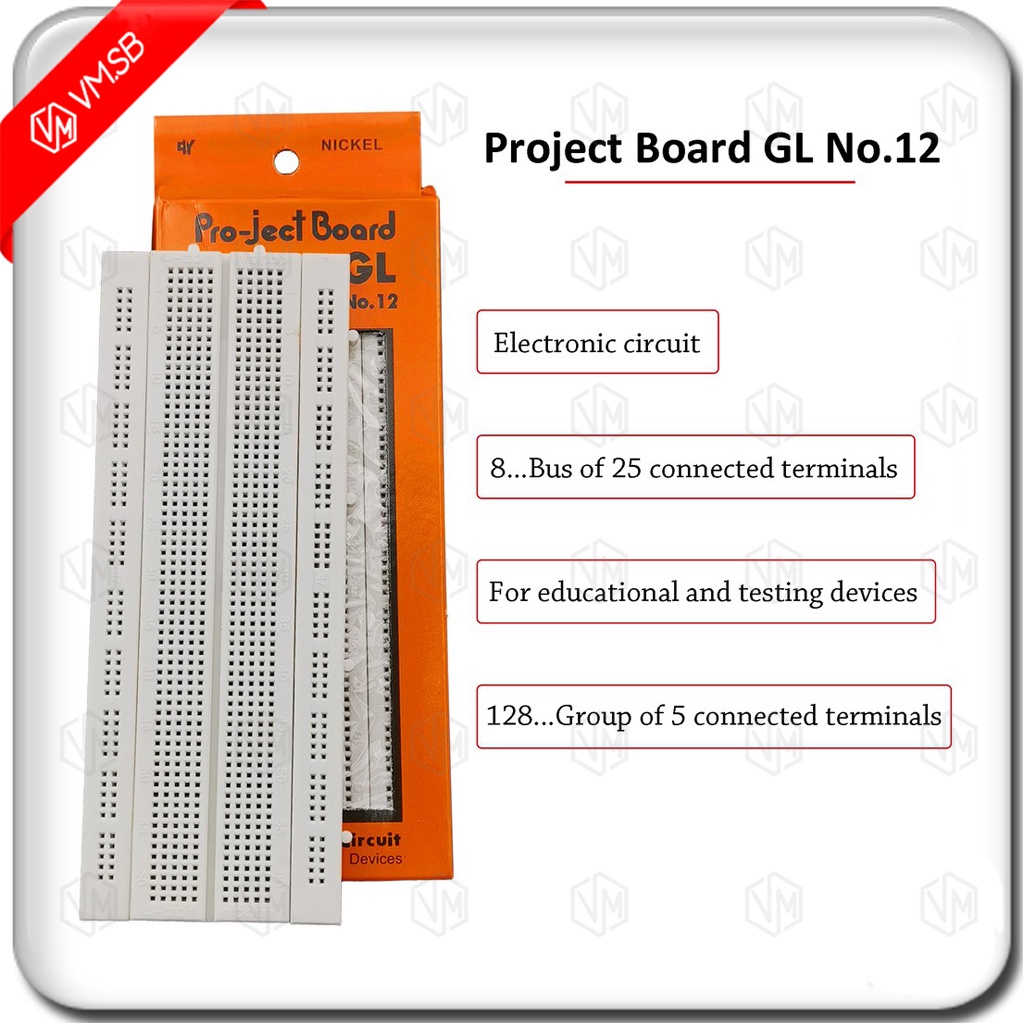 GL-12/C Project Board Electronic Circuit Breadboard (1000879) | Shopee ...