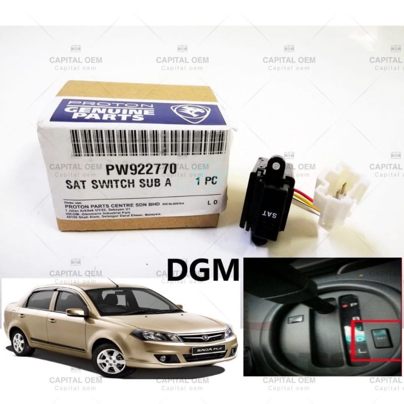 PROTON SAGA FLX GEAR LEVER CONTROL SAT SWITCH (100% ORIGINAL PROTON ...