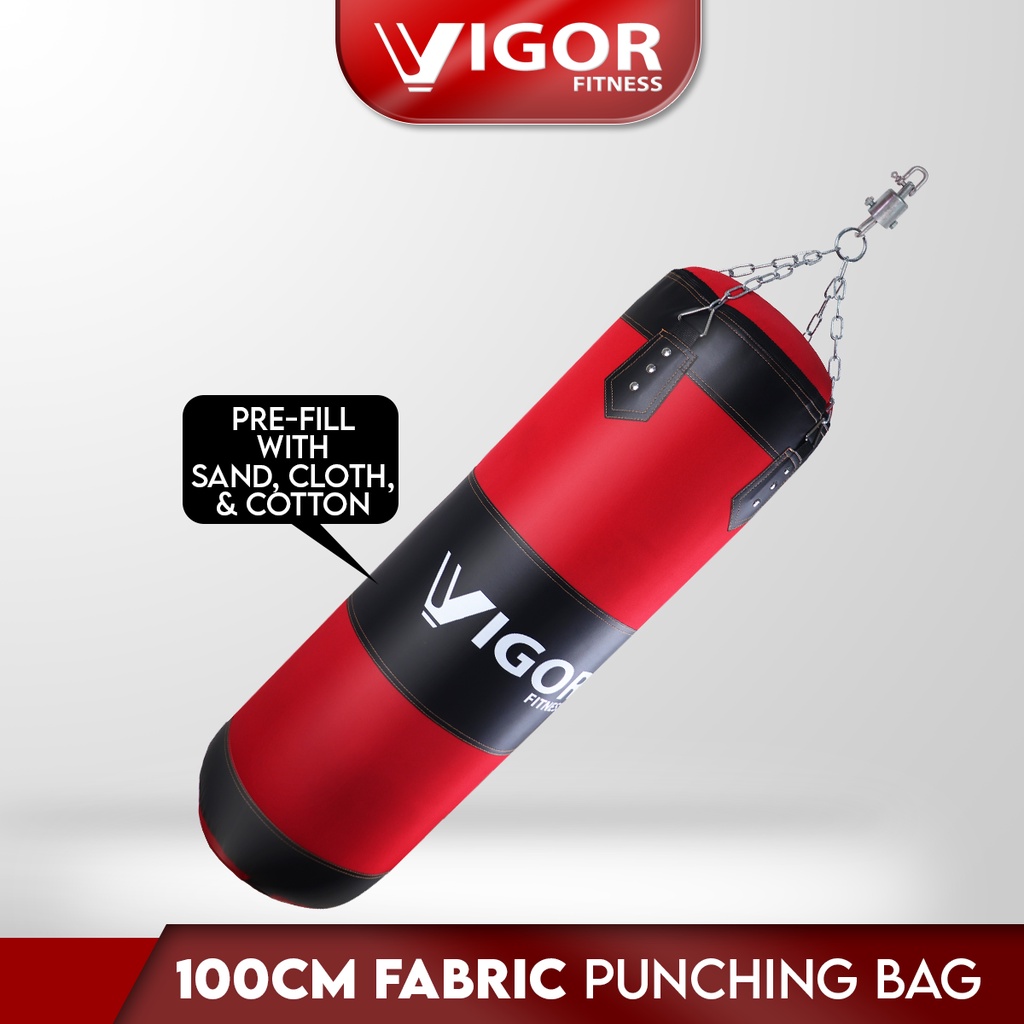 Vigor Fitness Punching Fabric Filled Boxing Bag (100cm) | Shopee Malaysia