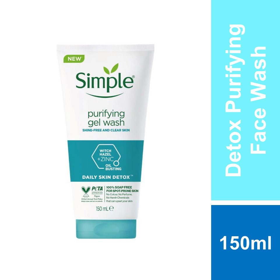 Simple Daily Skin Detox Purifying Facial Wash 150ml | Shopee Malaysia
