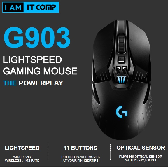 LOGITECH G903 Lightspeed Wireless Gaming Mouse | Shopee Malaysia