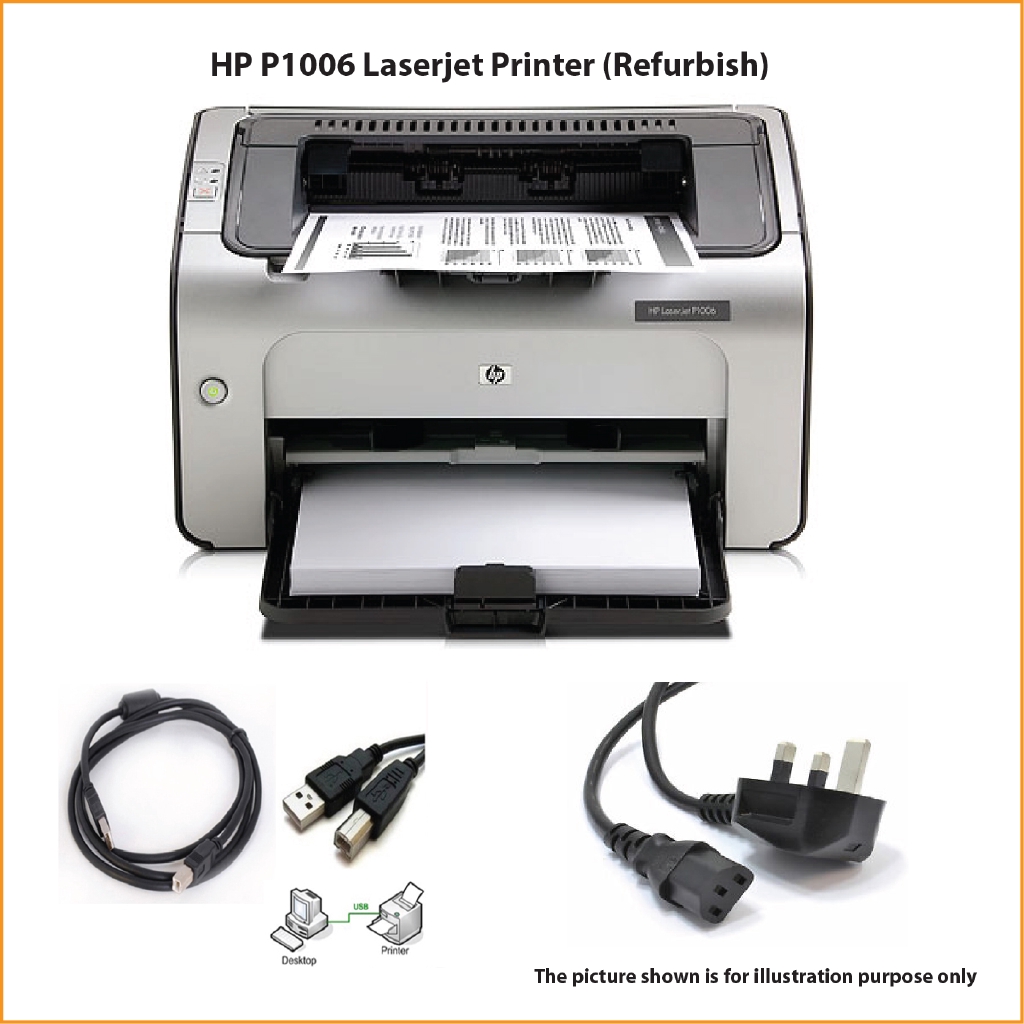HP LaserJet P1006 Printer ( Single Funtion Printer ) - Refurbish ...