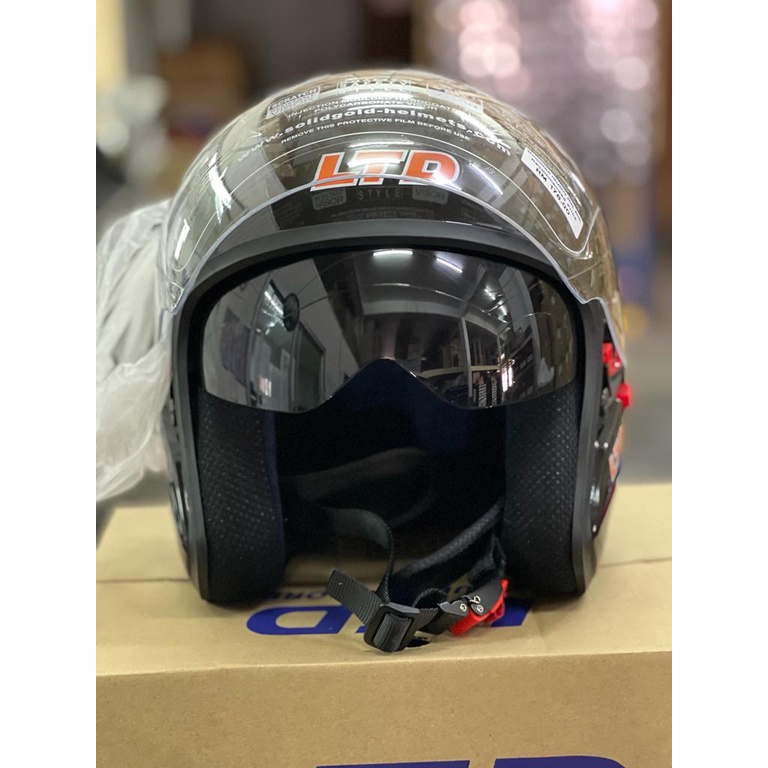 LTD INFINITY AVENT DOUBLE VISOR HELMET (BLACK) | Shopee Malaysia